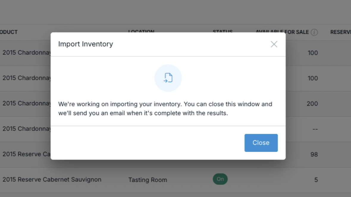 Inventory Importer Tool